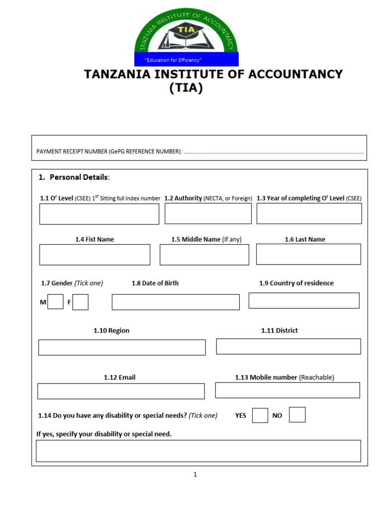 Application Form September Intake 2024 2025 Revised | PDF