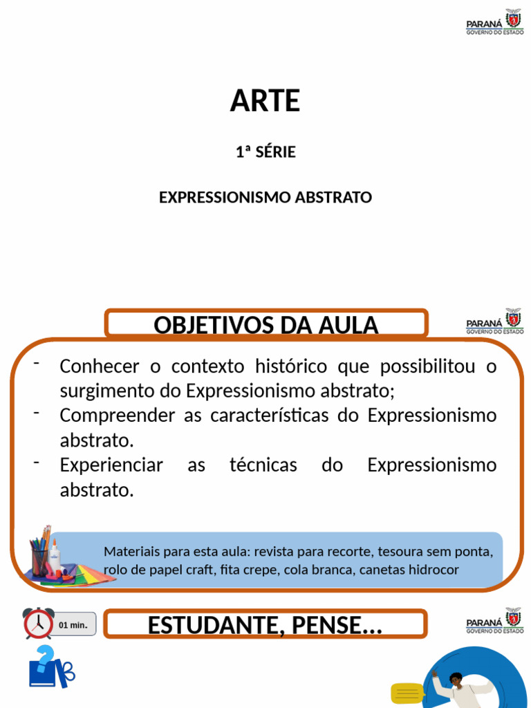 Arte 1série N6 Expressionismo Abstrato | PDF