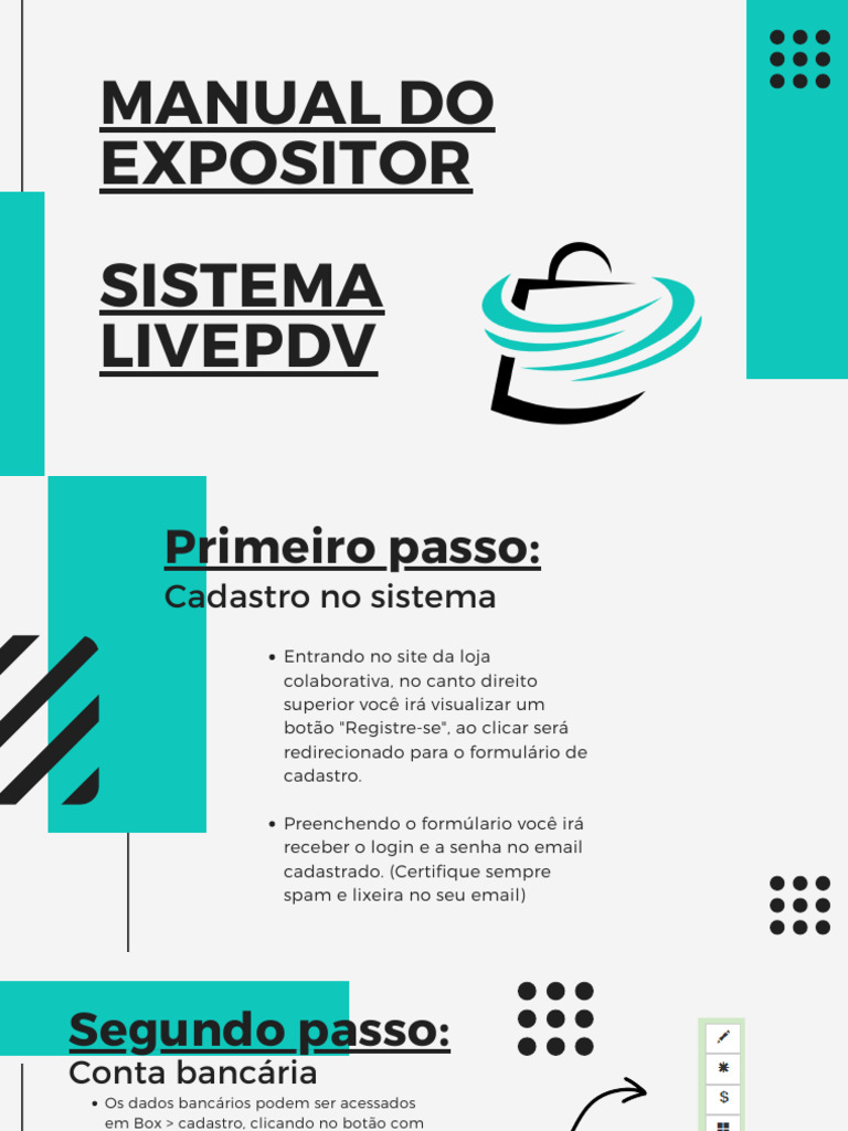 Manual Do Expositor LivePDV | PDF