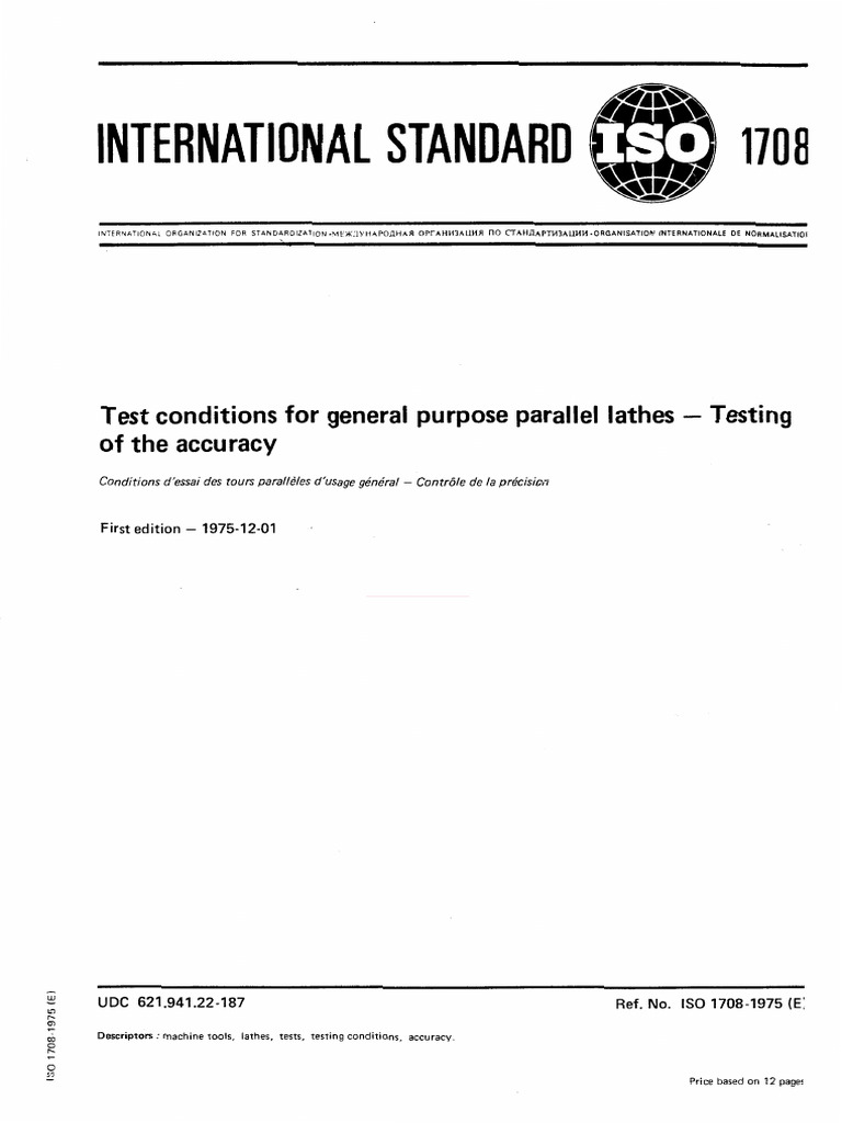 Iso 1708 1975 | PDF