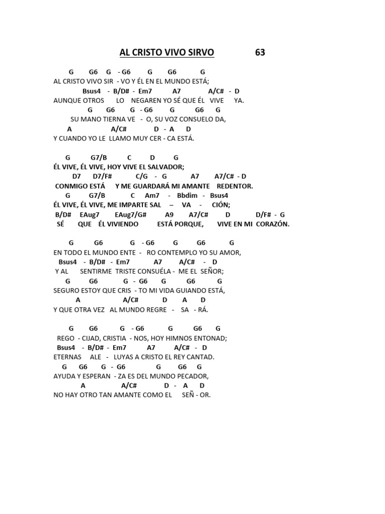 Al Cristo Vivo Sirvo Rec Imprim 063 | PDF