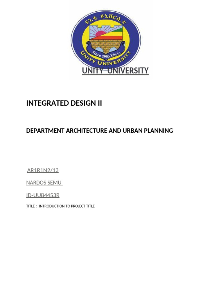 INTEGTATED DESIGN II NARDOS SEMU | PDF