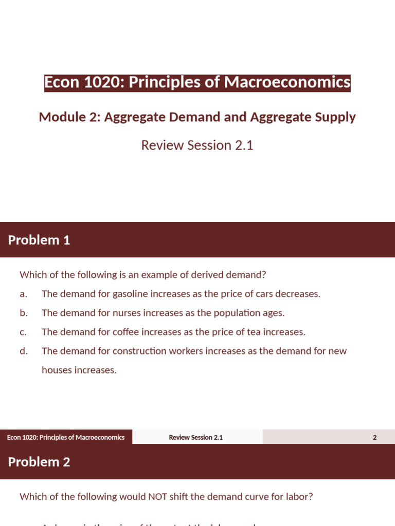 Review Session 2.1 LT 25m Problemsonly | PDF