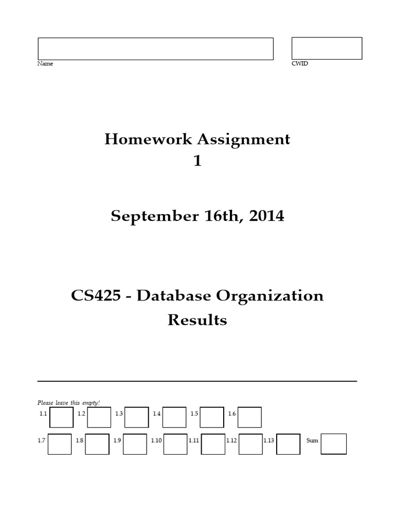 Assignment 1 | PDF