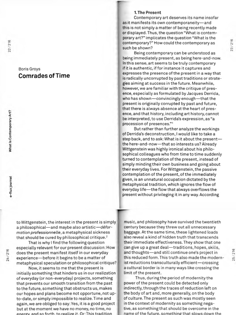 04 - Groys - Comrades of Time | PDF