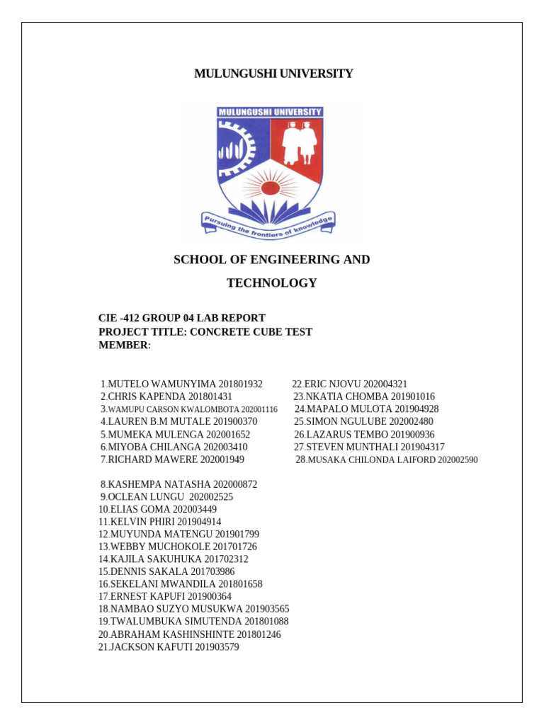 Cie 412 Lab Report 1 | PDF