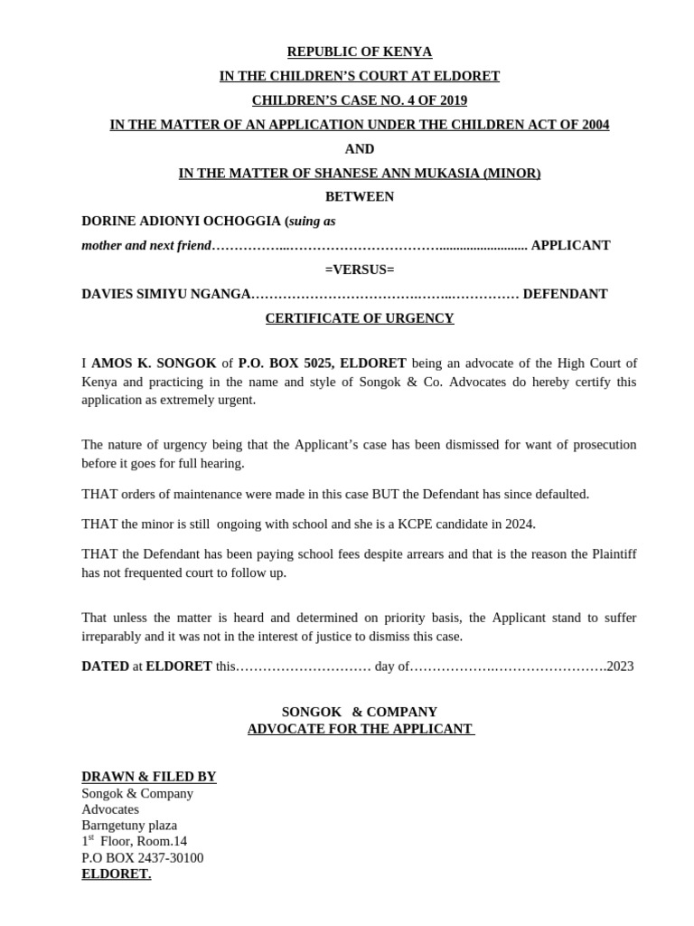 Application To Reinstate | PDF | Justice | Politics