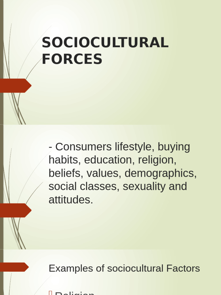 Sociocultural Forces | PDF