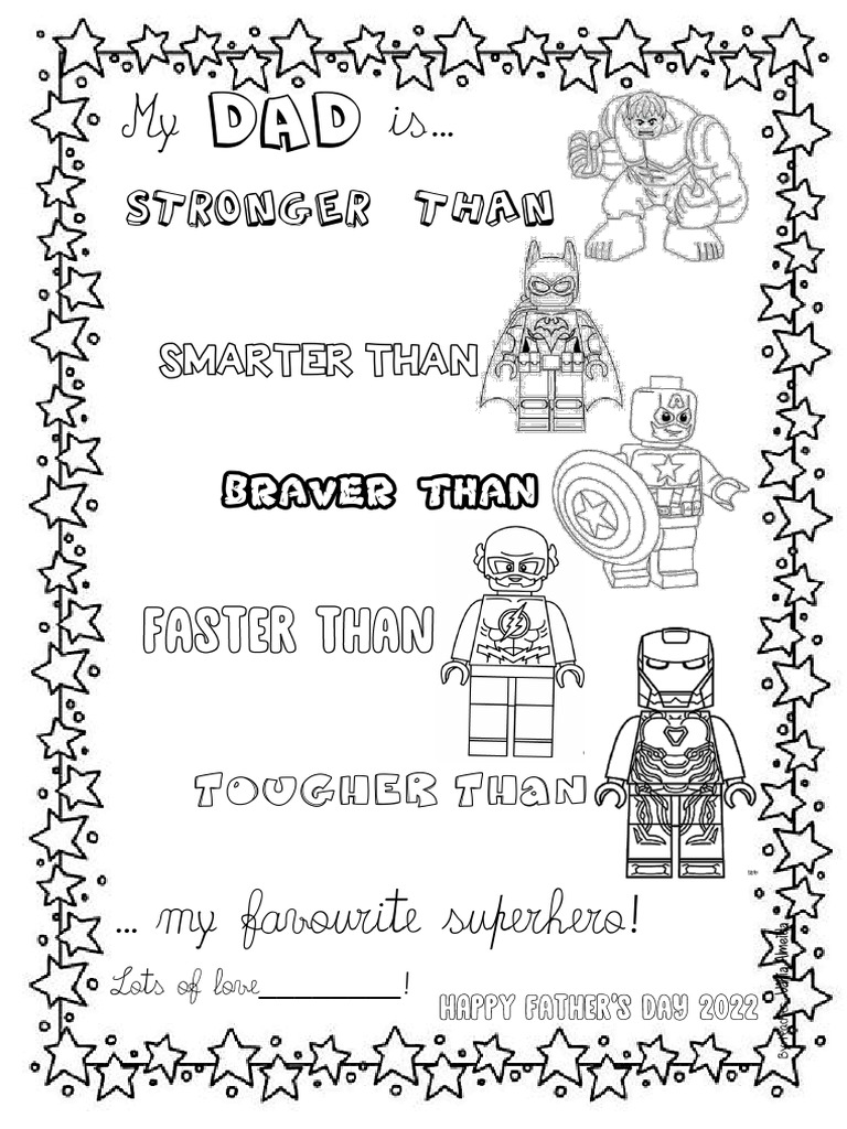 Father's Day Superheroes | PDF