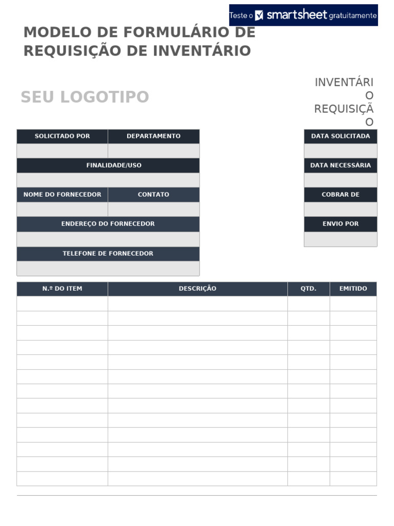 IC Inventory Requisition Form 11311 - WORD - PT | PDF