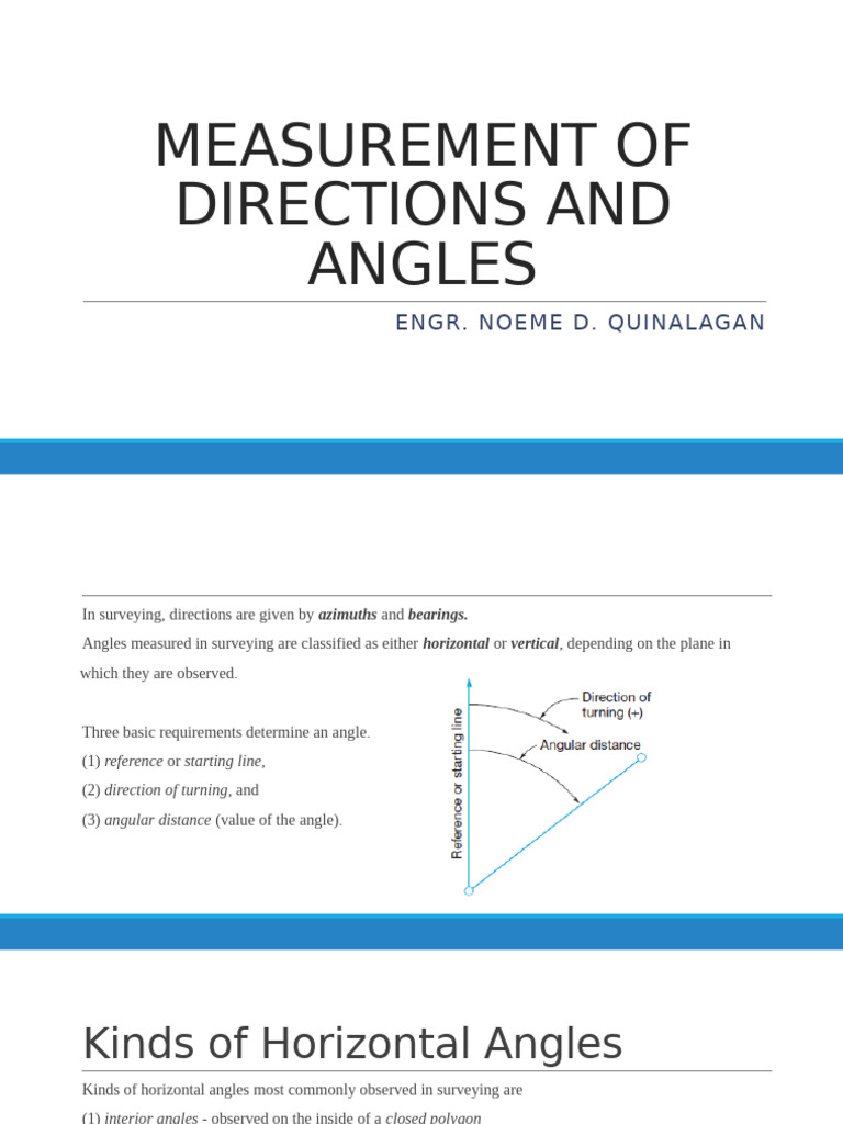 Measurement of Distance and Angles | PDF