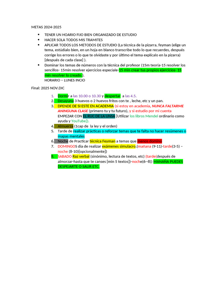 Metas 2024 | PDF