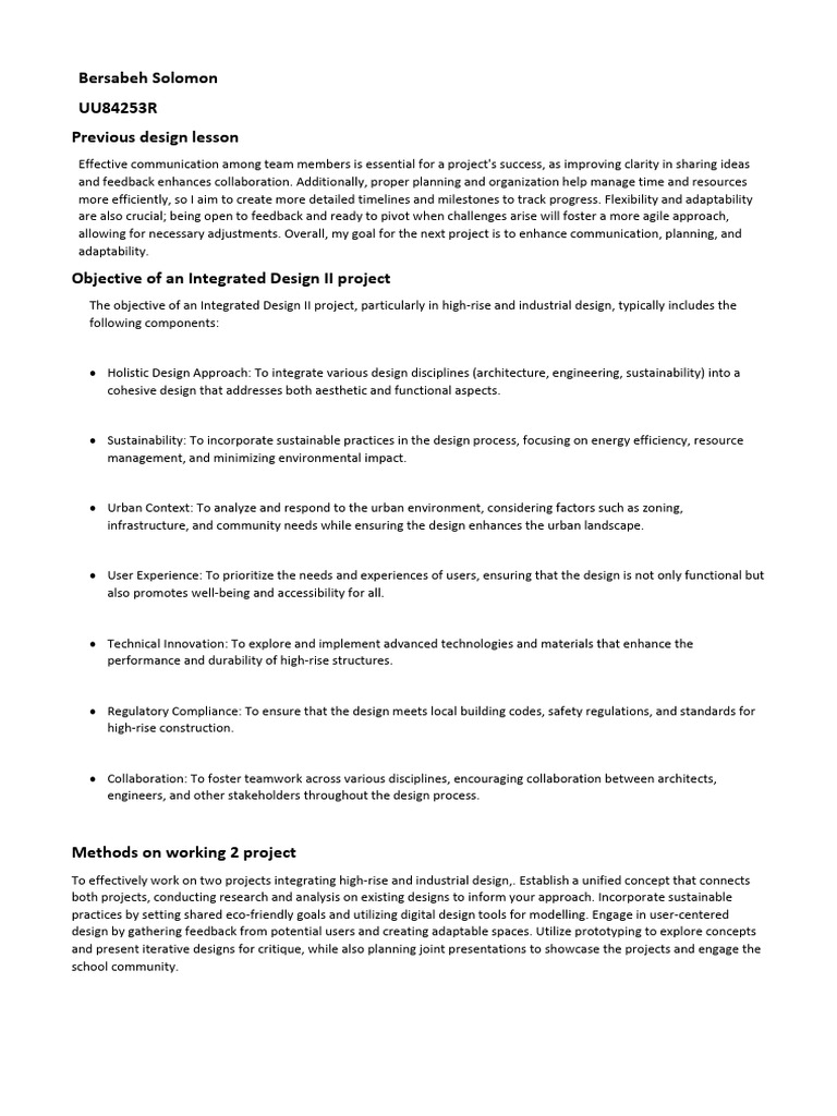 Bersabeh Solomon U84253R | PDF