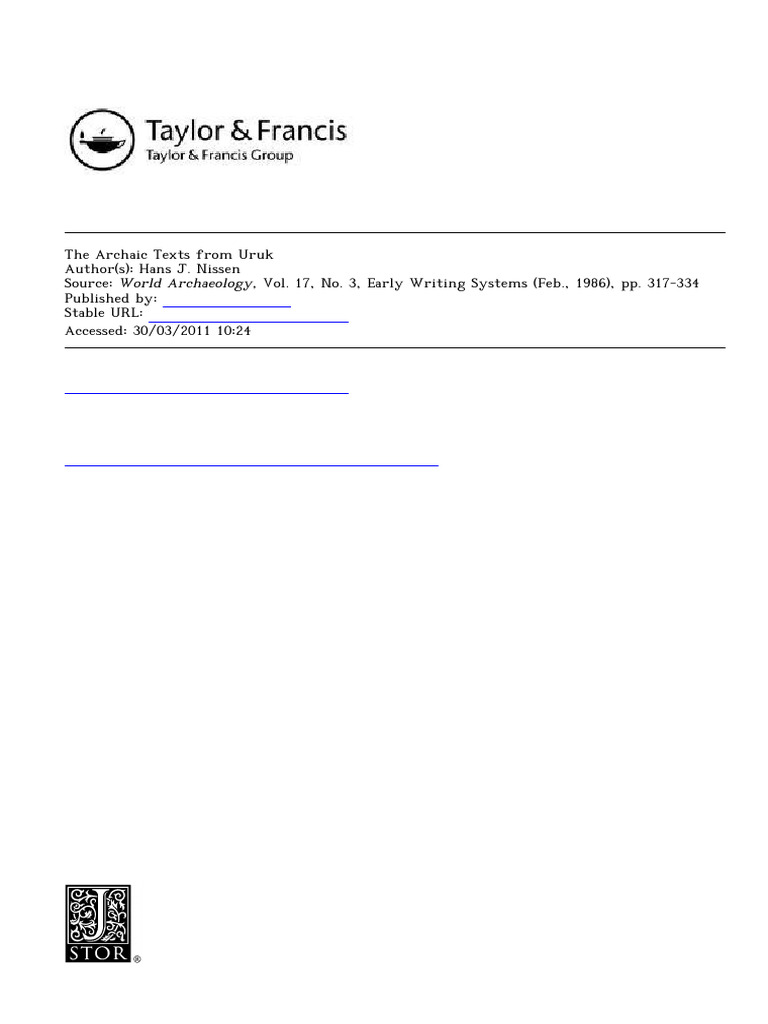 Nissen 1986 | PDF