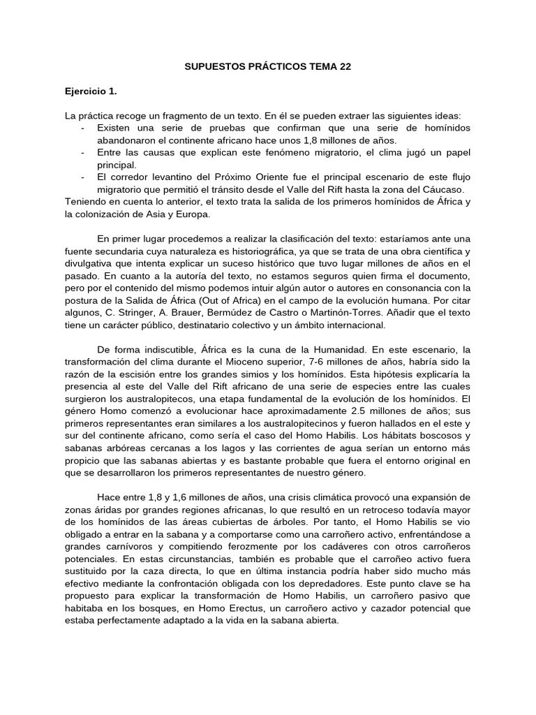 Supuestos Prácticos Tema 22 Ejercicio 1 | PDF