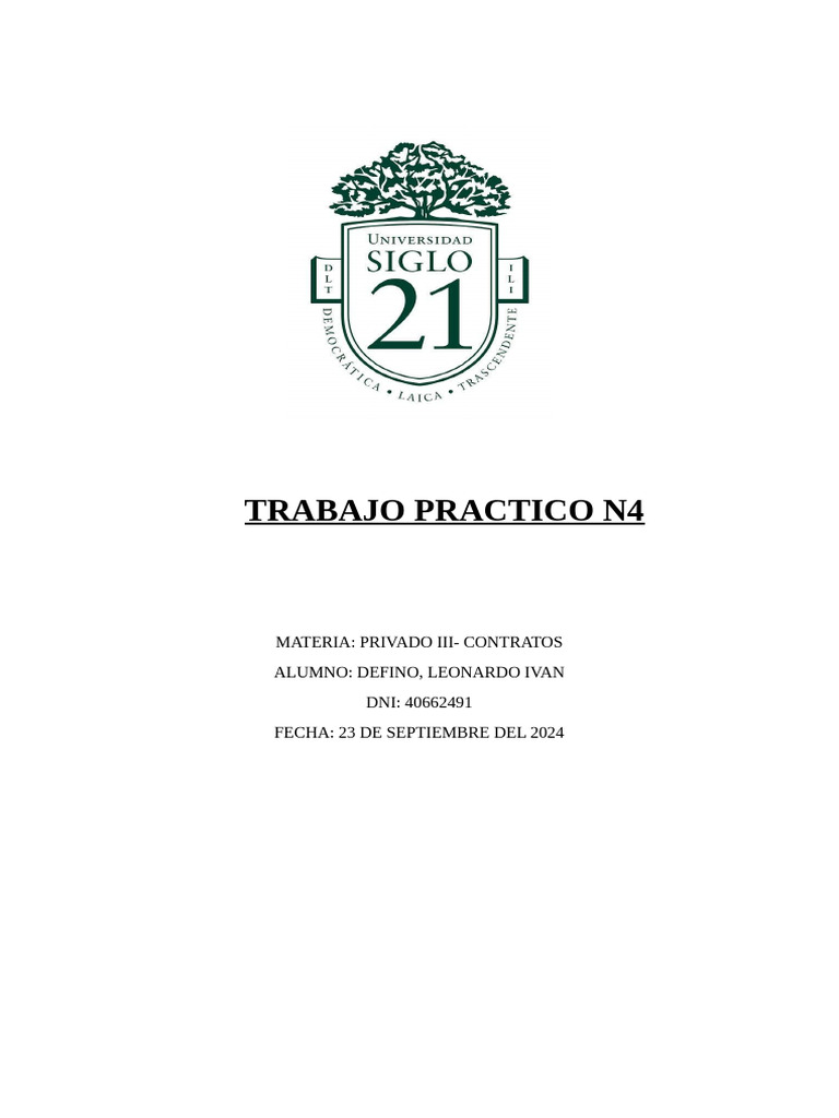 Trabajo Practico N4 | PDF