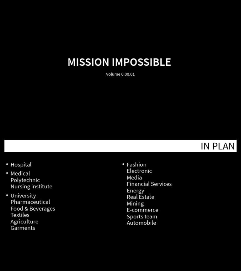 Mission Impossible | PDF