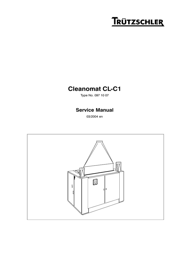 Cleanomat CL-C1: Service Manual | PDF