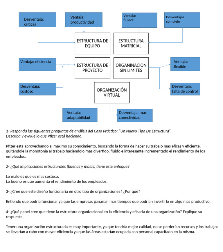 Estructuras Organizacionales: Ventajas y Desventajas | PDF