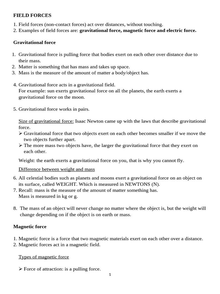 3B - Field Forces | PDF | Force | Young Adult