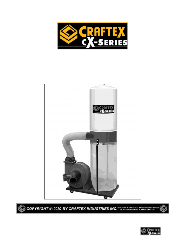 Craftex CX424 Dust Collector | PDF