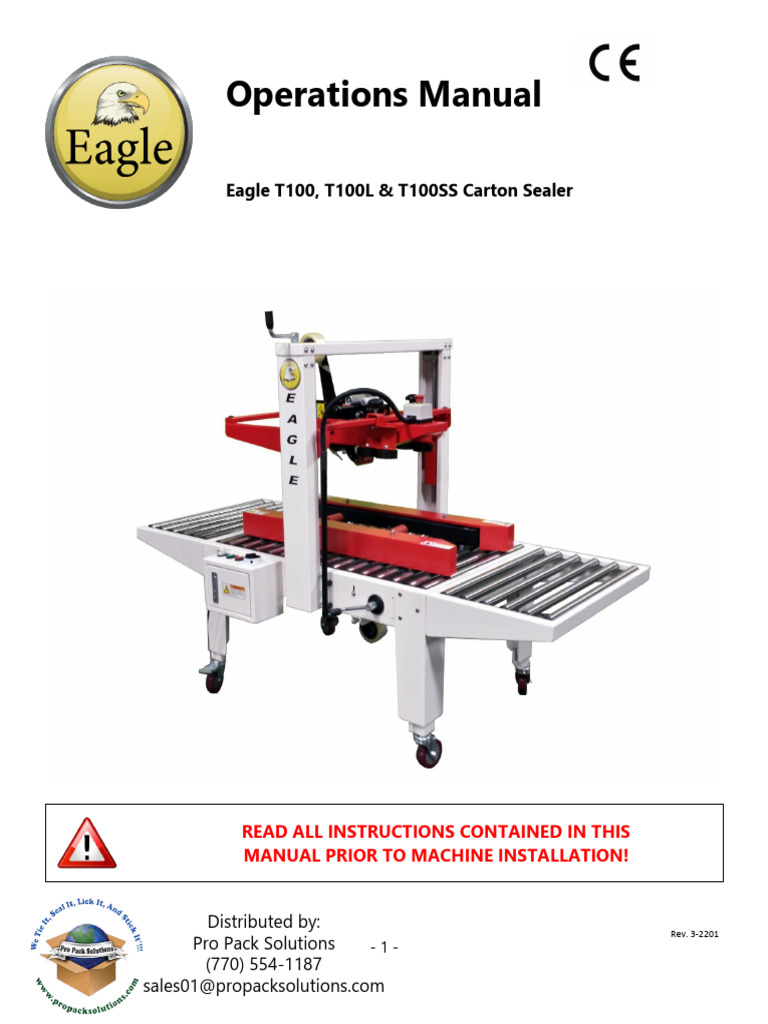 Eagle T100 Case Sealer | PDF