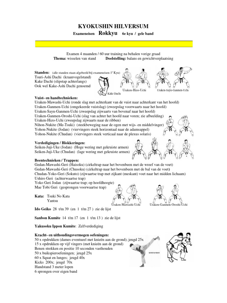 Examen Eisen 6e Kyu | PDF