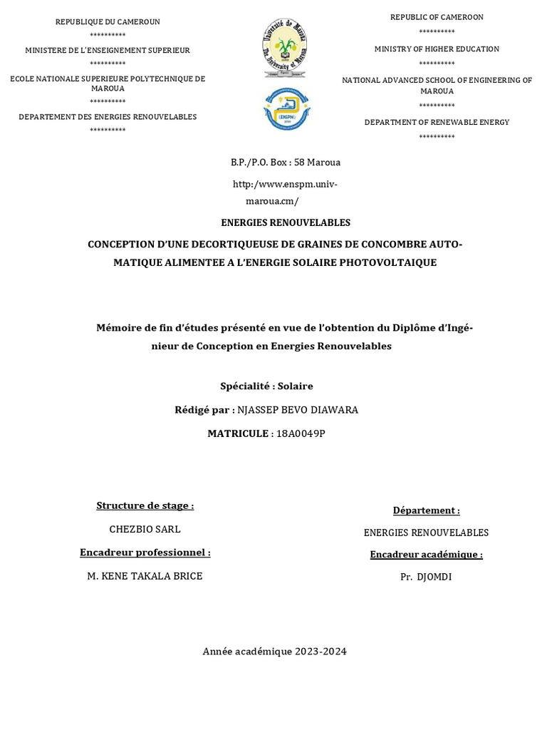 Mémoire Final | PDF