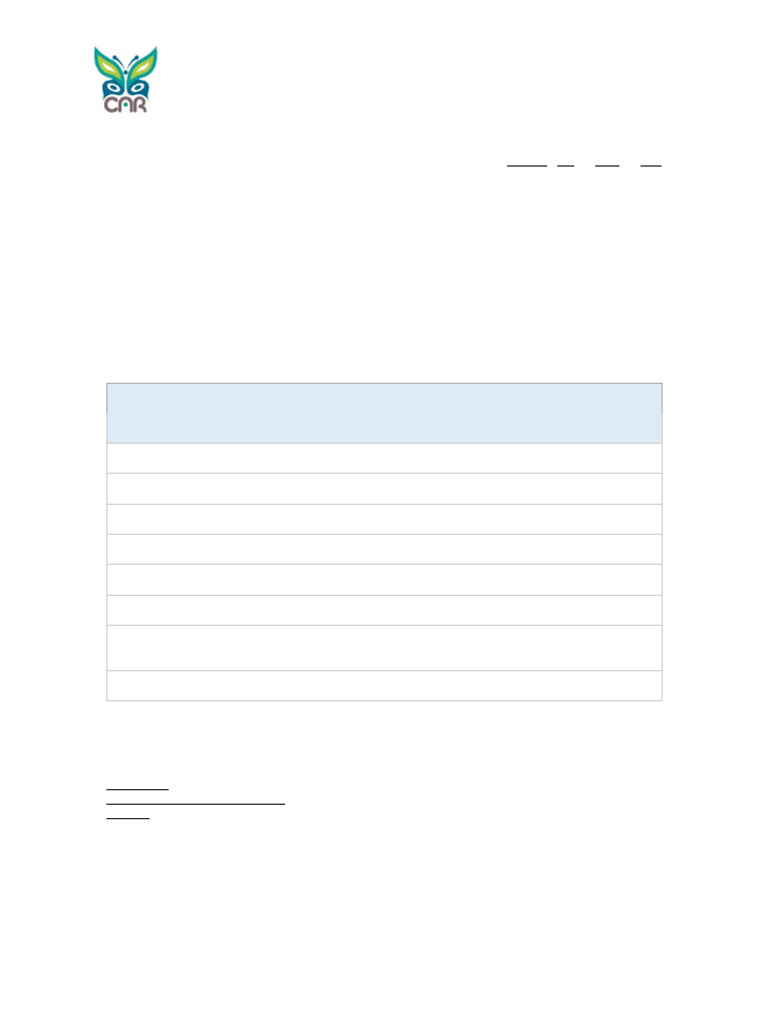 Formato Car | PDF
