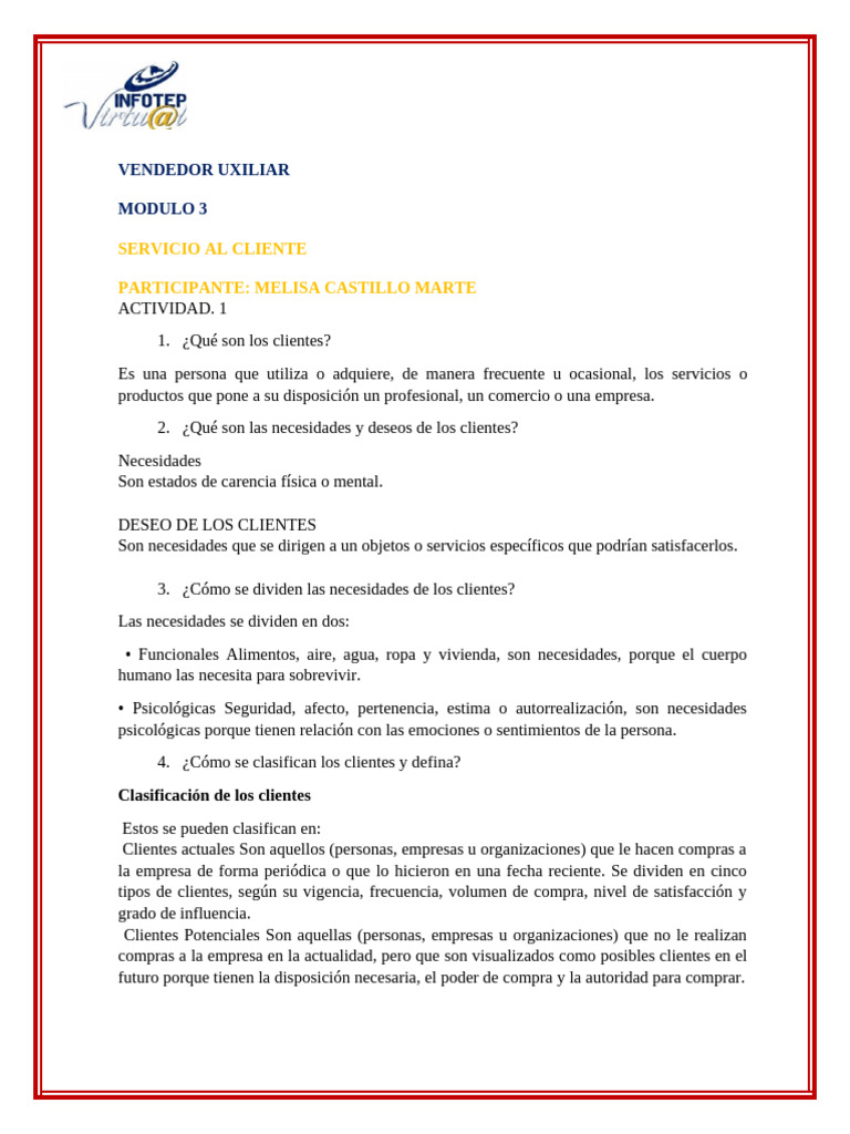 Actividad Modulo 3 | PDF