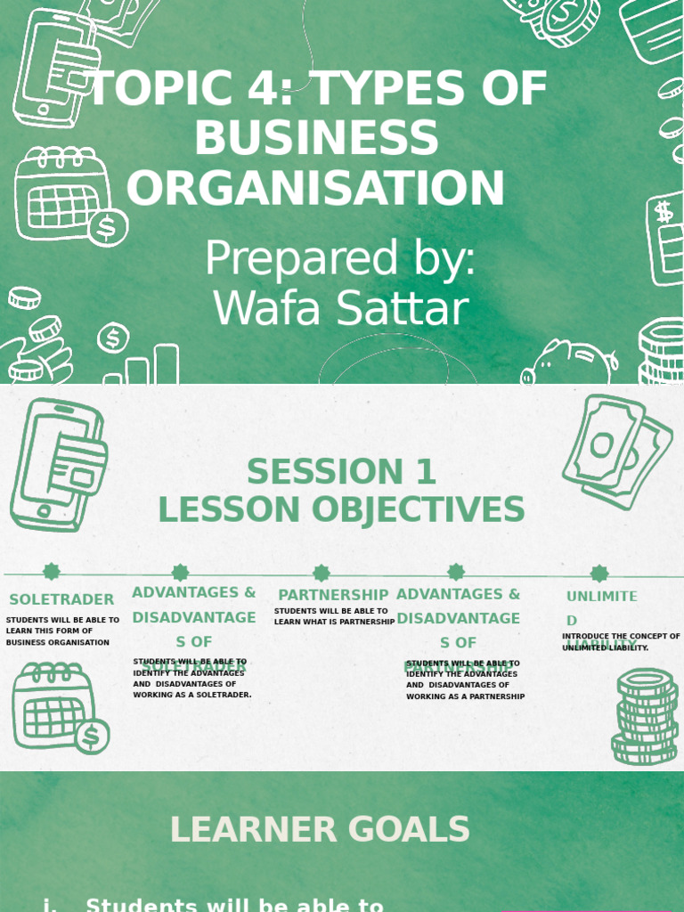 Week 7 - Types of Business 1 | PDF | Partnership | Career & Growth