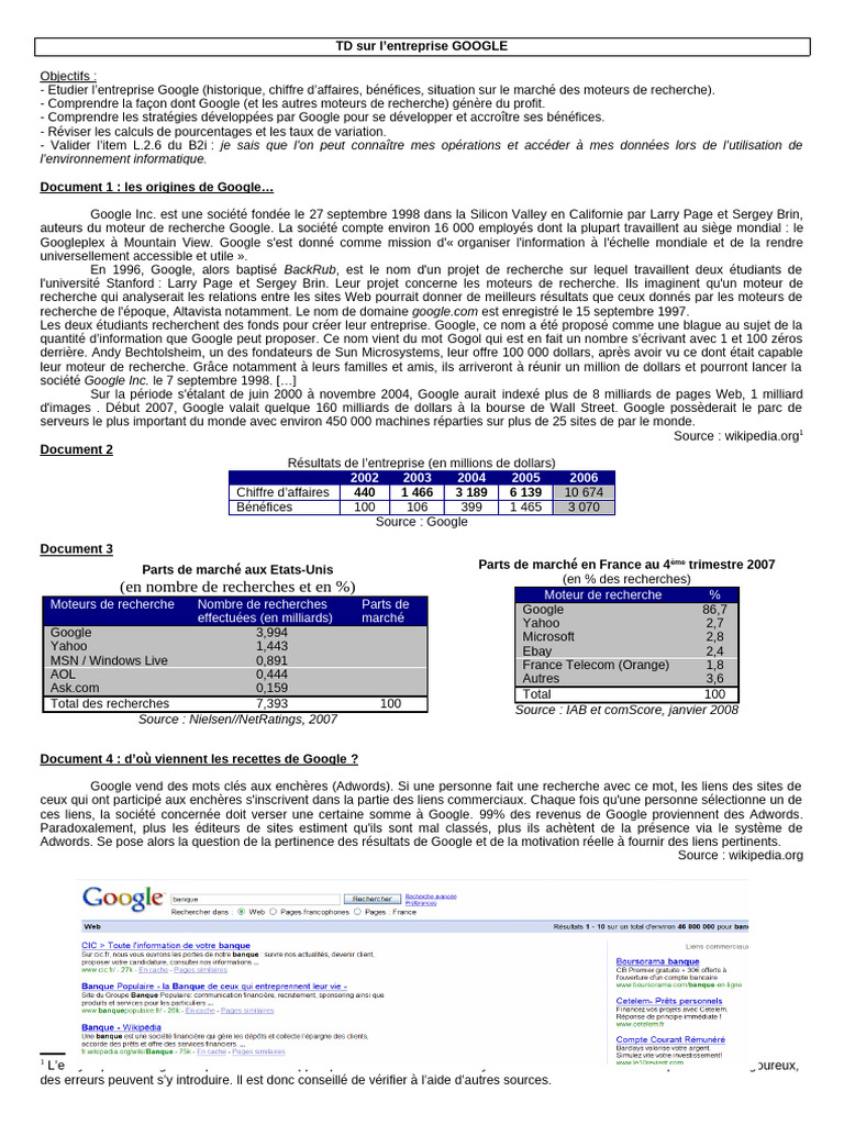 TD Google | PDF