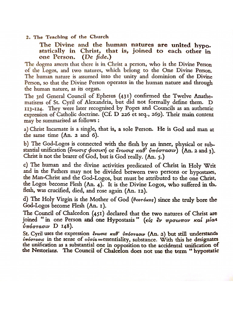 On-the-Hypostatic-Union | PDF