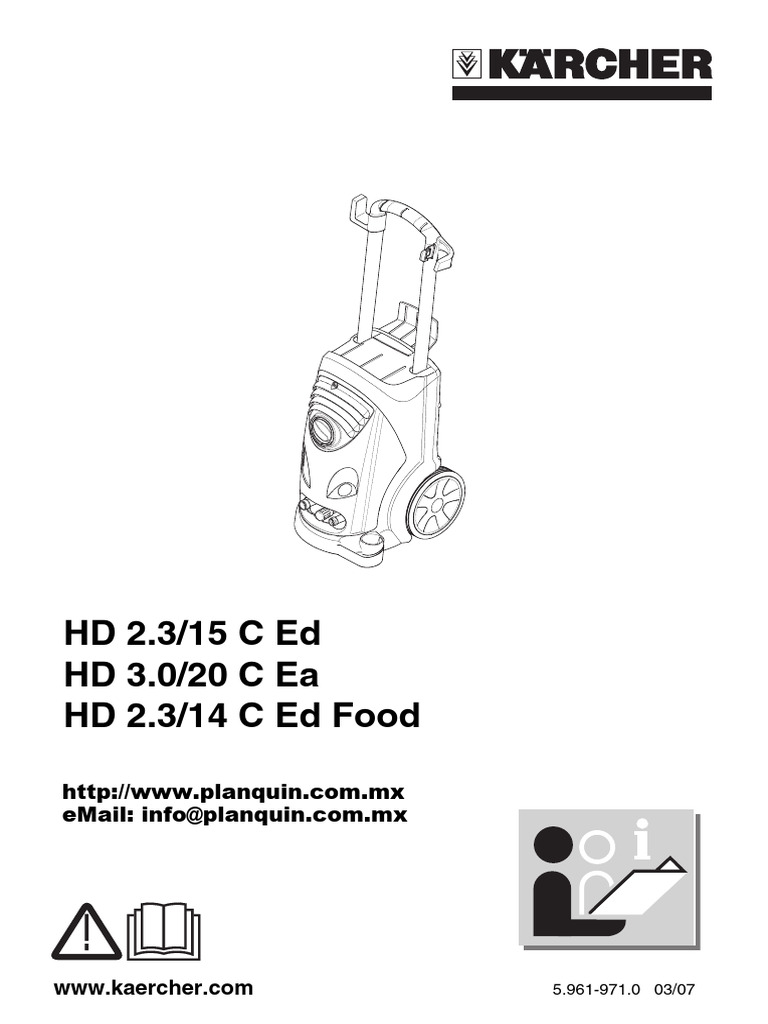Manual HD2,3-14C Ed Food 11506140 | PDF