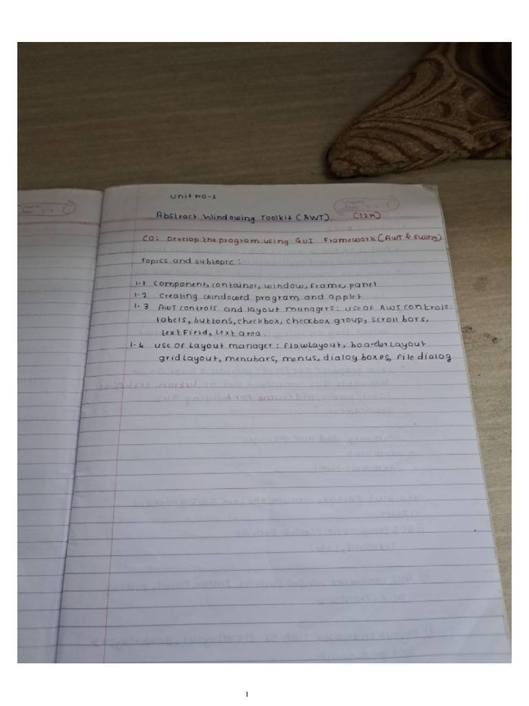 AJP Unit 1 Notes | PDF