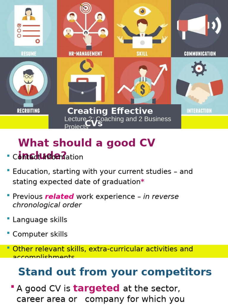 L2 Creating An Effective CV WEEK 2 FINAL | PDF