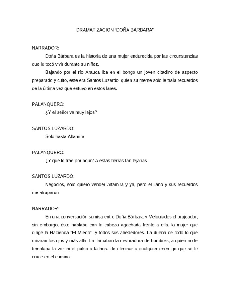 Doña Barbara | PDF