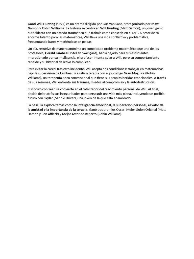 Good Will Hunting | PDF