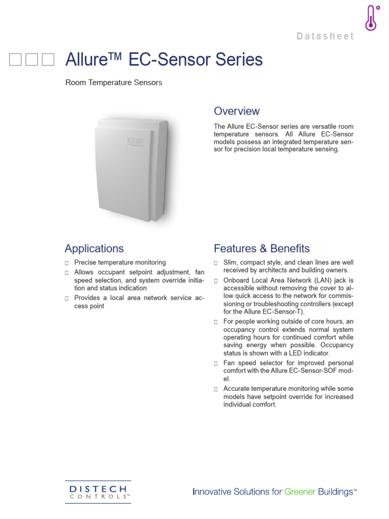 Allure EC-Sensor Series - DS | PDF
