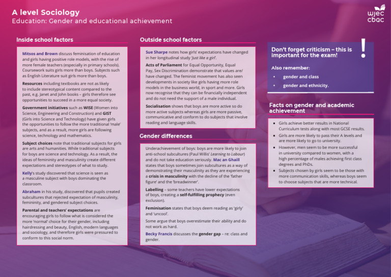 Ko3 - Gender and Educational Achievement | PDF | Masculinity | Gender