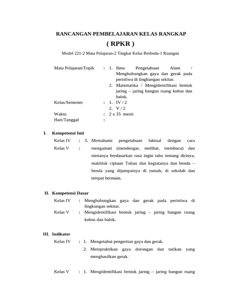 RPP PKR 221 NOVILIA Ke-2 | PDF