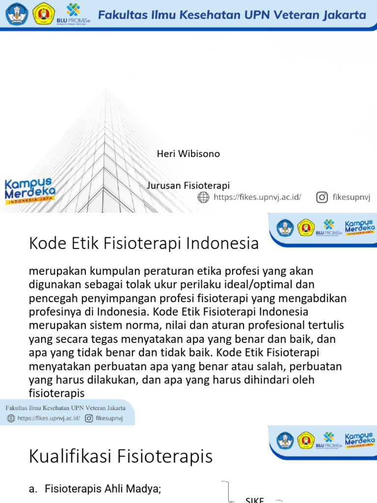 Kode Etik Fisioterapi | PDF