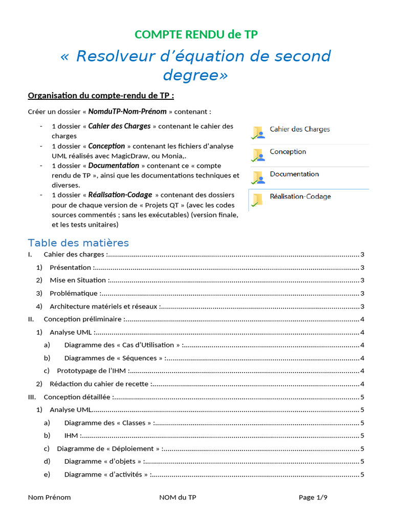 COMPTE RENDU de TP | PDF