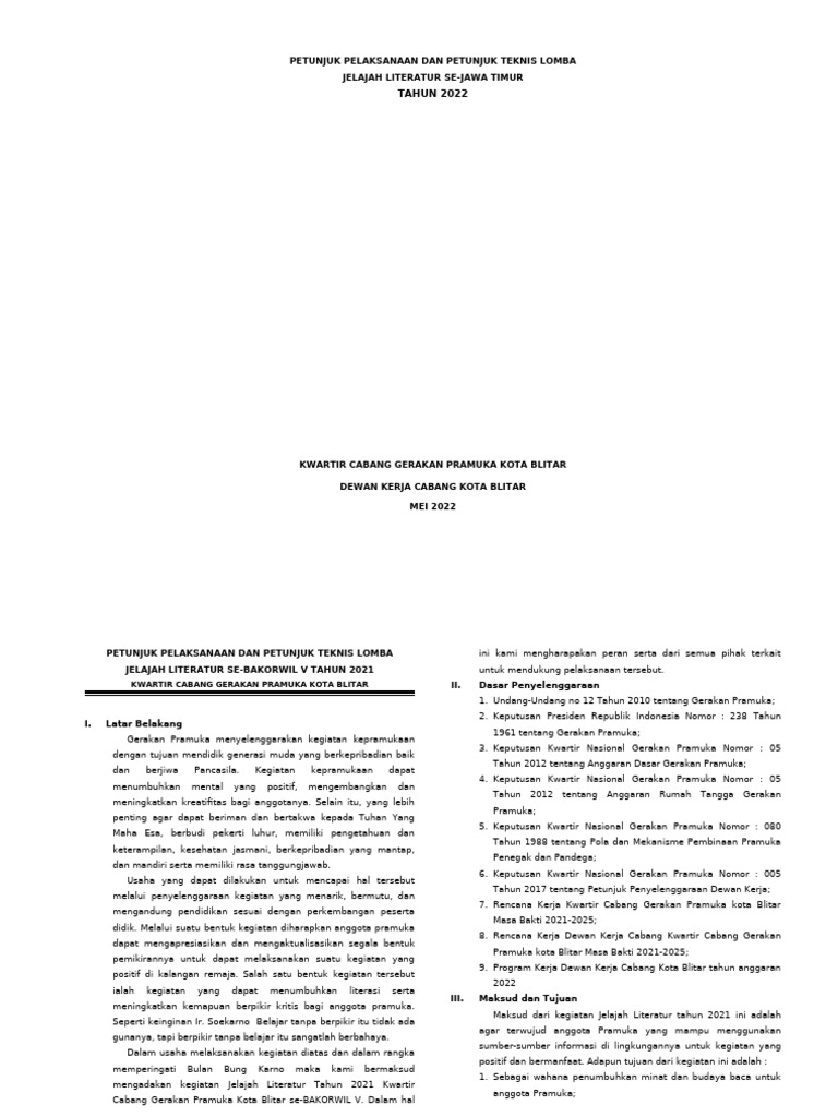 Juknis Jeli 2022 | PDF