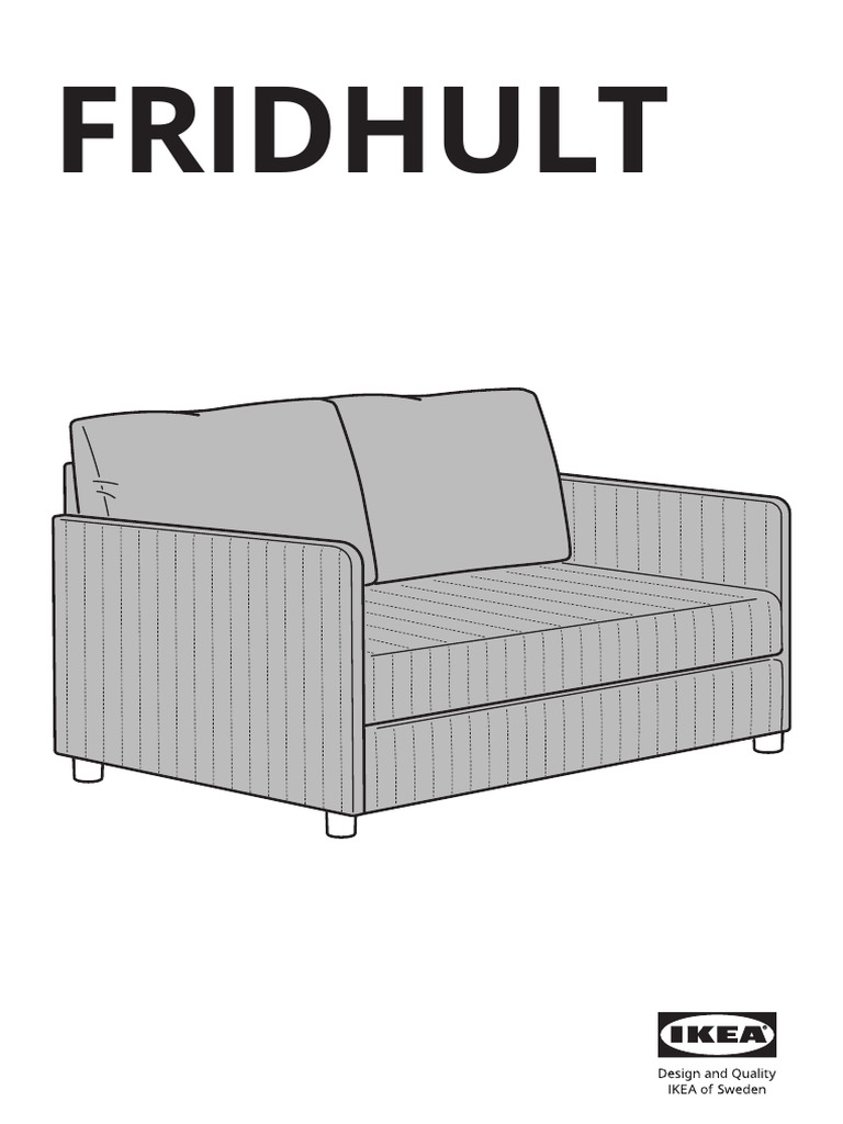 Fridhult Sleeper Sofa Skiftebo Yellow - AA 2407937 1 100 | PDF