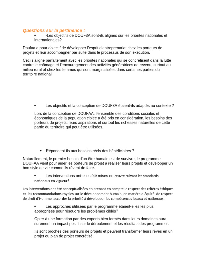 Questions Sur La Pertinence | PDF