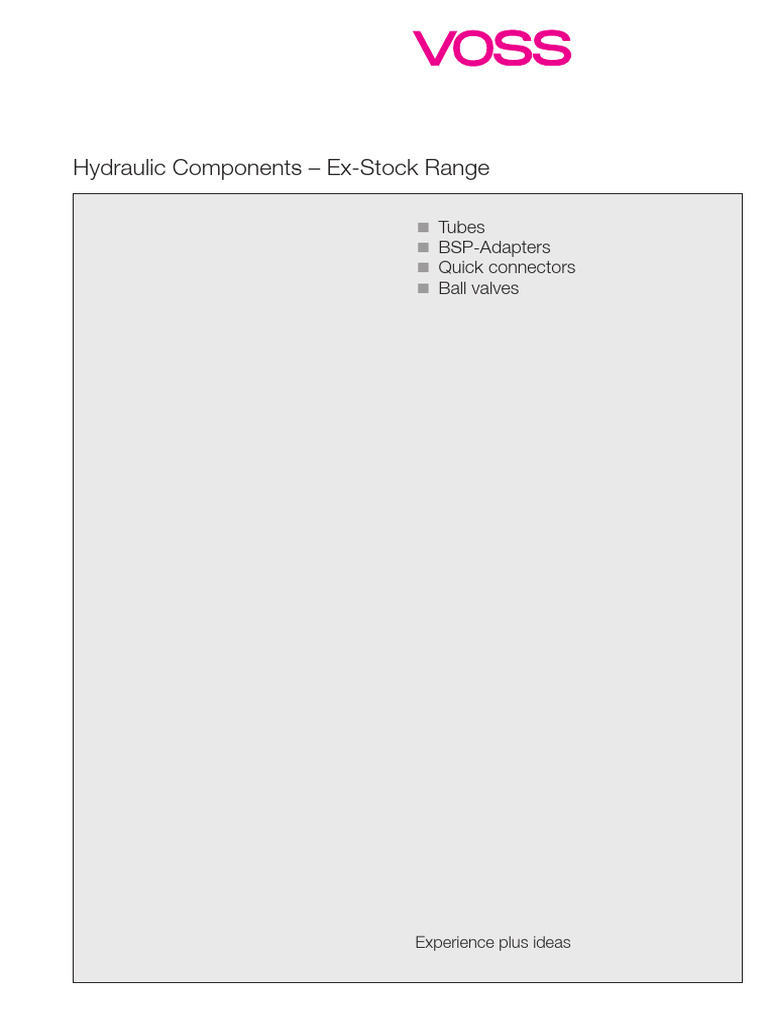 voss-hydraulic-components-ex-stock-range | PDF
