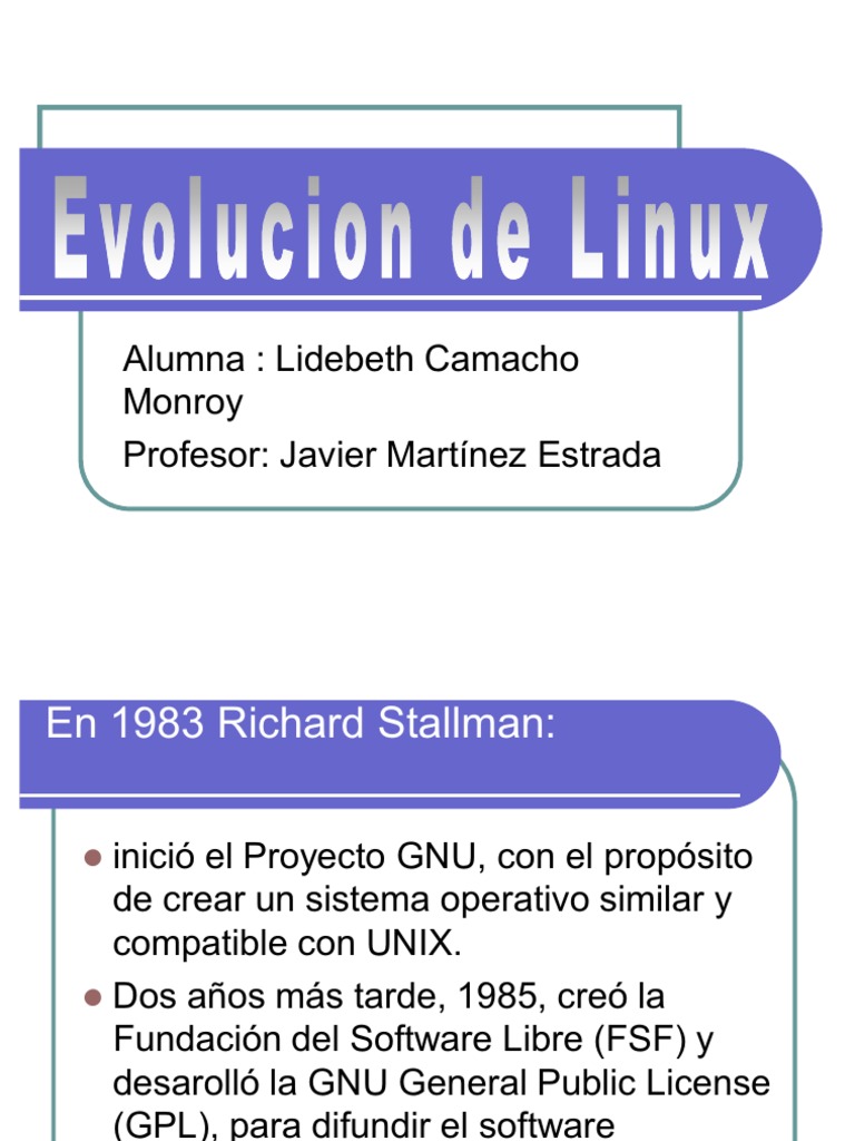 Evolucion de Linux | PDF