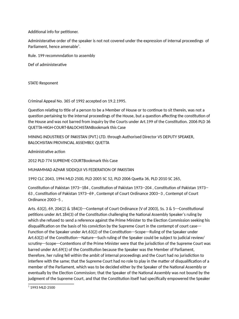 Additional Info For Petitioner | PDF