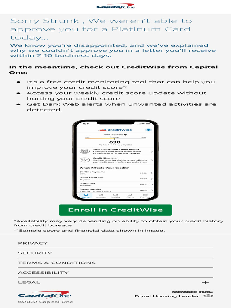 Apply For A Capital One Card | PDF